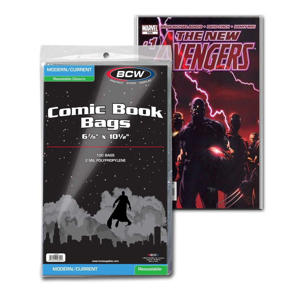 Resealable Current/Modern Comic Bags